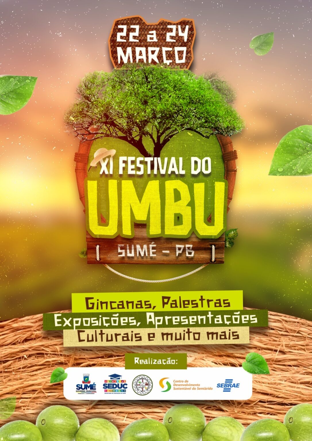Festival do Umbu 2024 começa nesta sexta-feira (22) na cidade de Sumé ...